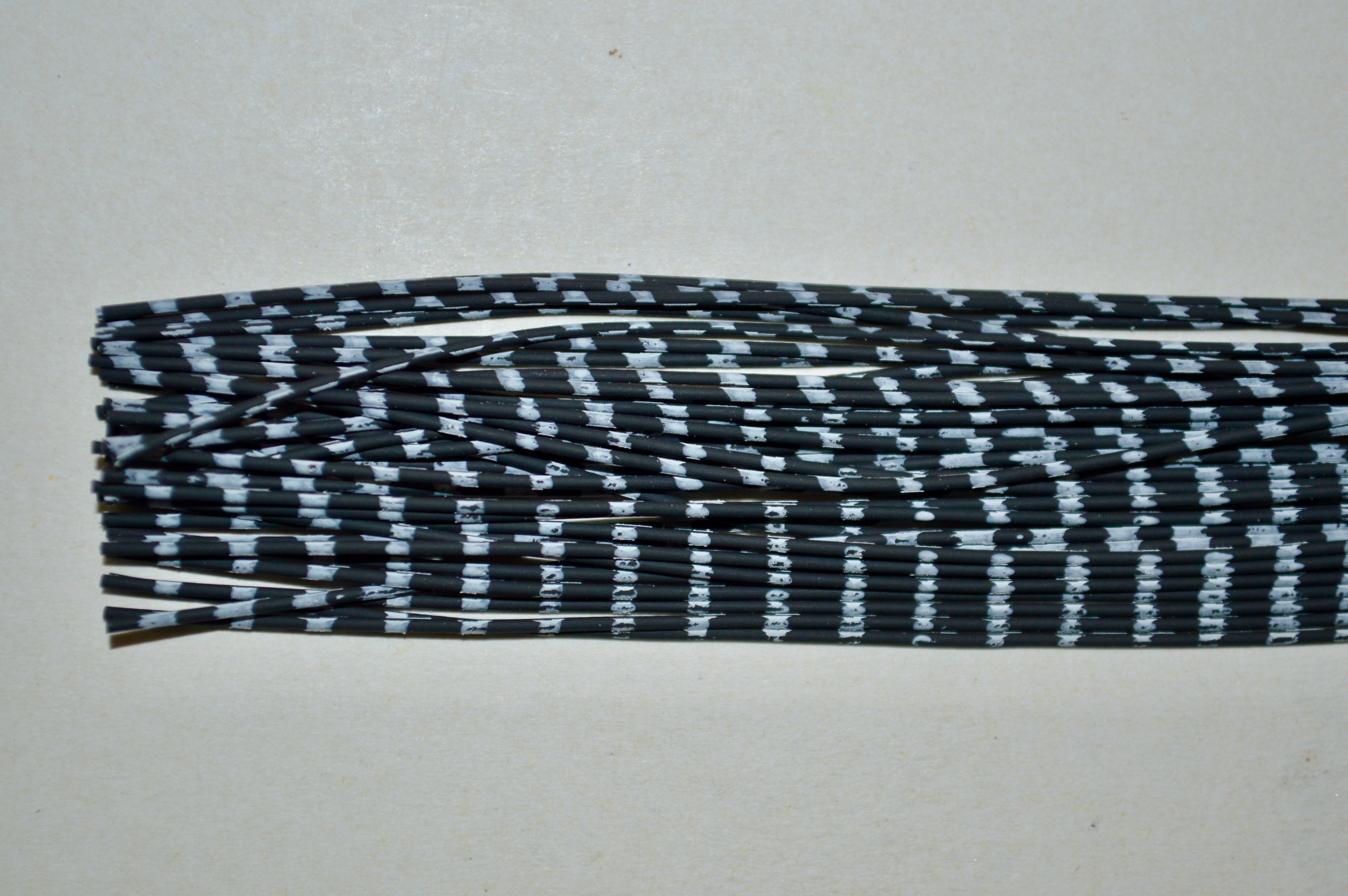Medium Reptile Living Rubber Black with White Print-A-10 Whiteout Shad ...